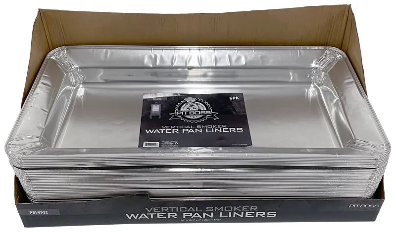 Pit Boss Foil Water Pan Liner- Pro 4 Vertical 6 Pack | Mill Race Garden ...