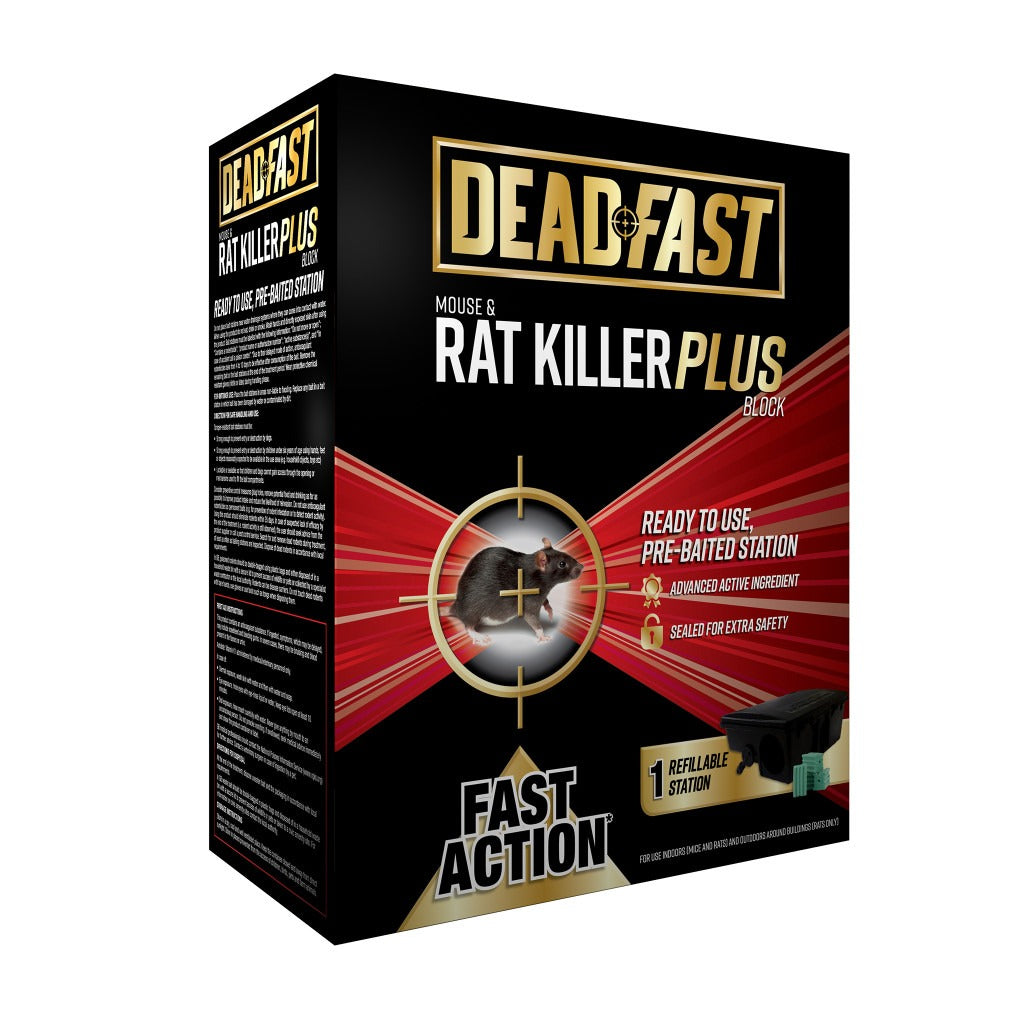Deadfast Mouse & Rat Killer Plus Blocks Bait Station | Mill Race Garden ...