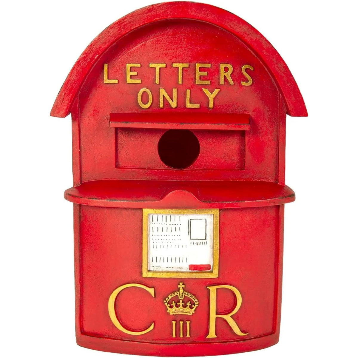 Red Letter Box CR Birdhouse by Vivid Arts | Mill Race Garden Centre