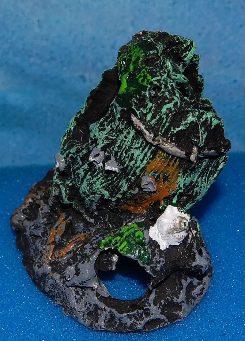 Broken Barrel On Rock Aquarium Resin Ornament 11cm | Mill Race Garden ...