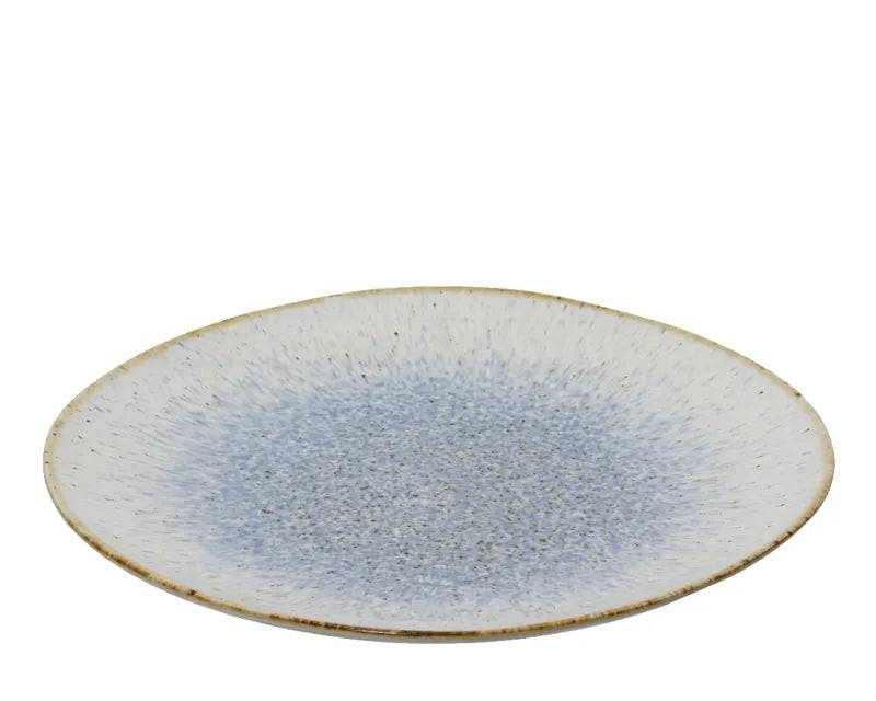 Breakfast Plate 22.5cm Stoneware Round Reactive Glaze Blue | Mill Race ...