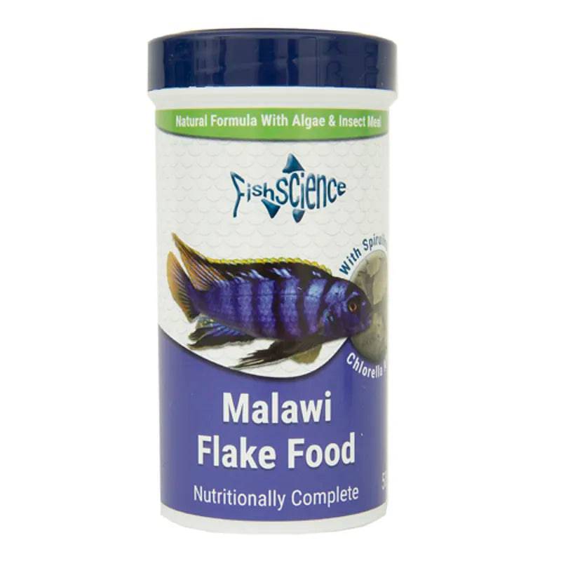 100g FishScience Malawi Flake Aquarium Fish Food | Mill Race Garden Centre