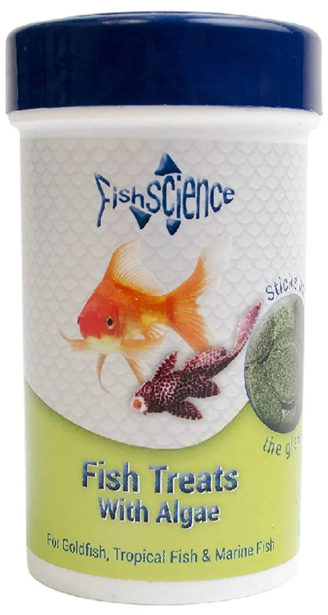 FishScience Fish Treats with Algae 50g | Mill Race Garden Centre