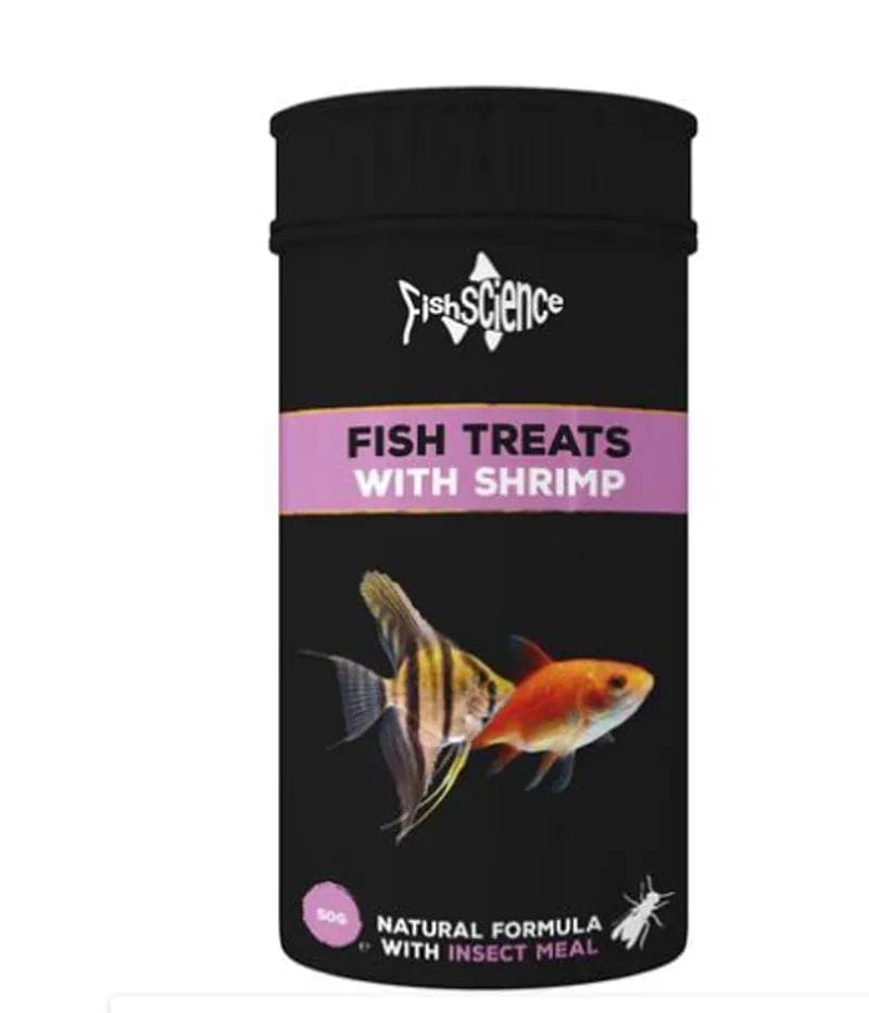 FishScience Fish Treats with Shrimp 50g | Mill Race Garden Centre