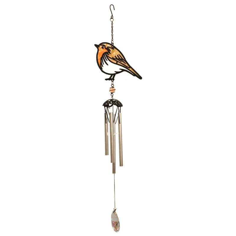 Windchime Stained Glass Robin by Primus | Mill Race Garden Centre