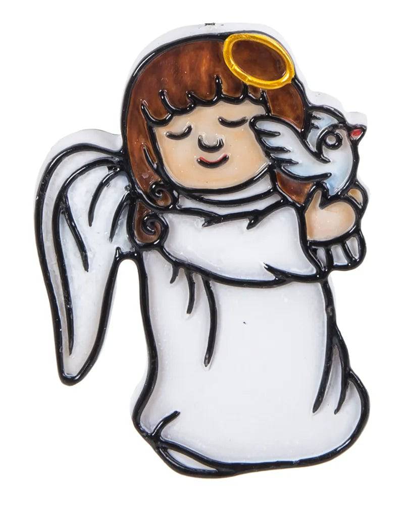 Hanging Peaceful Crystal Christmas Angel Resin Ornament by Vivid Arts ...