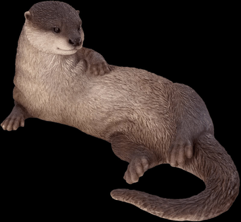 Laying Otter Real Life Resin Ornament by Vivid Arts | Mill Race Garden ...